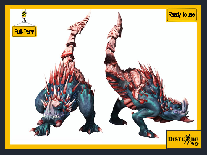 Second Life Marketplace - ::DisturbeD:: Halloween Horror - Cursed Lizard - FULL PERM MESH